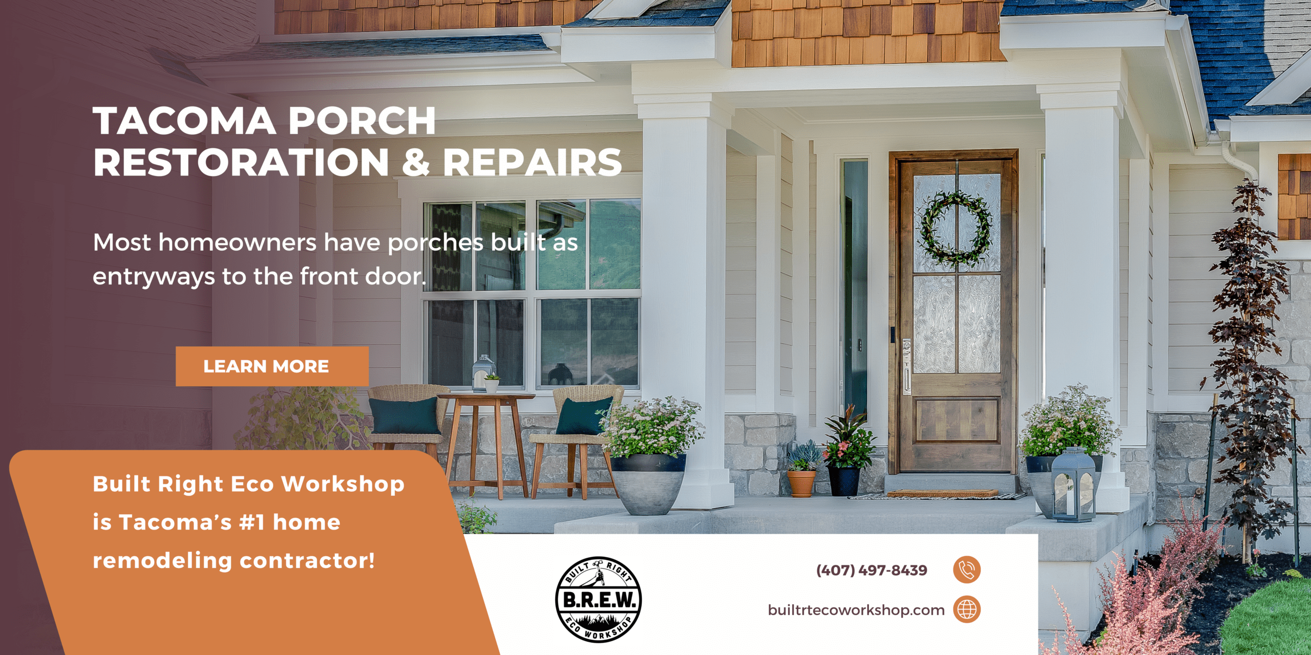 Tacoma Porch Restoration & Repairs | Built Right Eco Workshop LLC